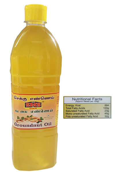 Marachekku Kadalai Ennai | Unrefined Groundnut Oil | Cold Pressed Oil